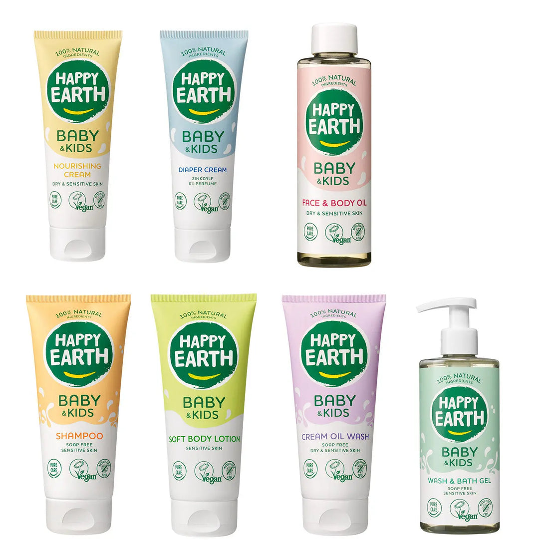 Zachte Verzorging voor Baby en Kids - Natuurlijk en Duurzaam! – Happy Earth