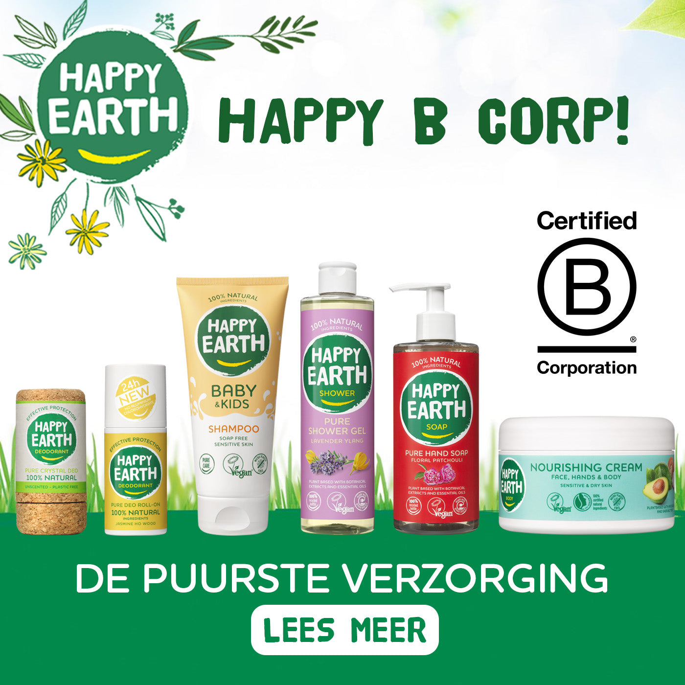 Happy Earth - 100% natuurlijke verzorgingsproducten