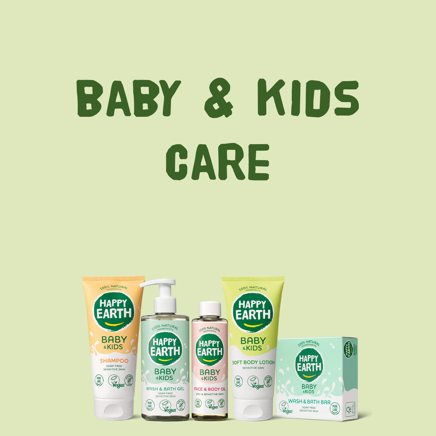 Zachte Verzorging voor Baby en Kids - Natuurlijk en Duurzaam! – Happy Earth