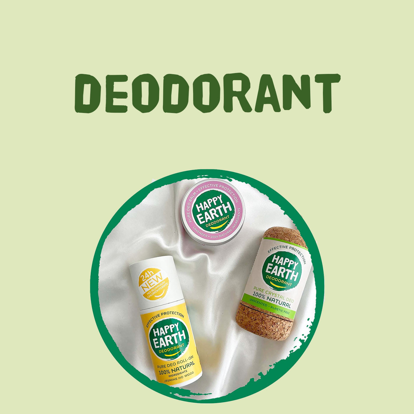 Deodorant without aluminum without sls without chemicals – Happy Earth