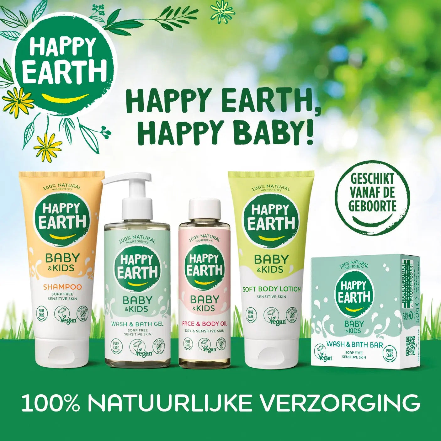 Happy Earth Zachte Body Lotion Baby & Kids 200ml - Happy Earth